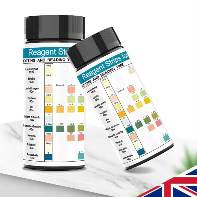 USEFUL 100 STRIPS Urinalysis Reagent Strips 10 Parameters Urine Test ...