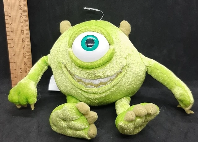 DISNEY PIXAR MONSTERS Inc Mike Wazowski small sized soft plush toy with ...