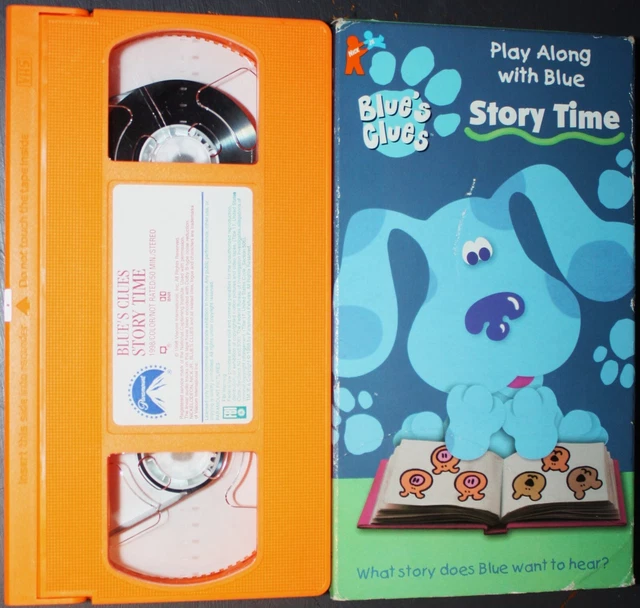 BLUE'S CLUES: STORY TIME (vhs) Blue the Dog, Steve. VG Cond. Rare. Nick ...