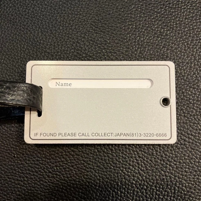 AMEX PLATINUM CARD Member Luggage Tag Nameplate Set of 2 Not for sale ...