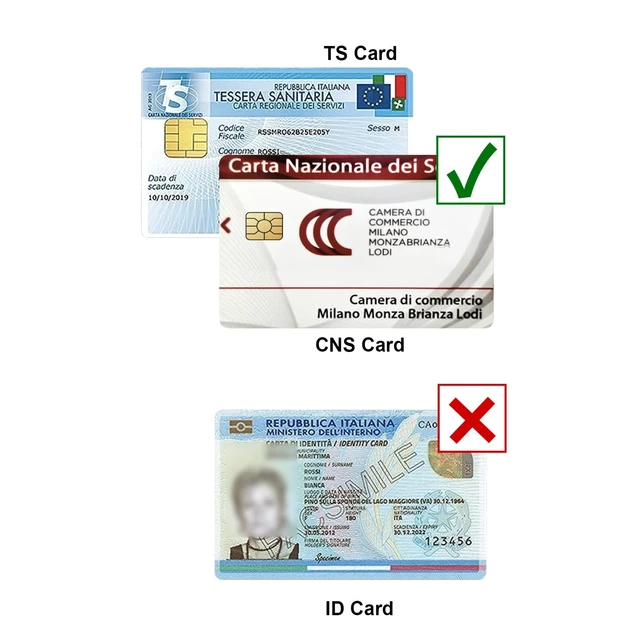 LETTORE SMART CARD firma digitale Lettore Smart Card Tessera Sanitaria ...