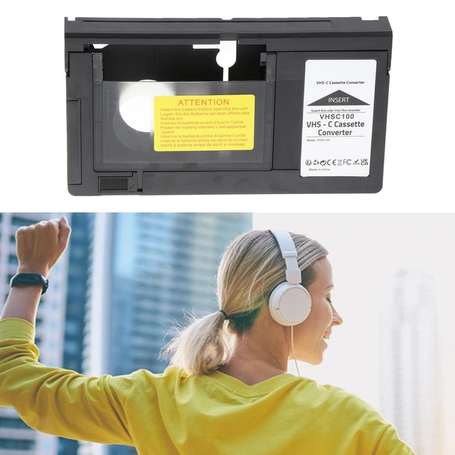 ADAPTATEUR DE CASSETTE VHS C Caméscopes Cassettes VHS Lecteur de EUR 39 ...