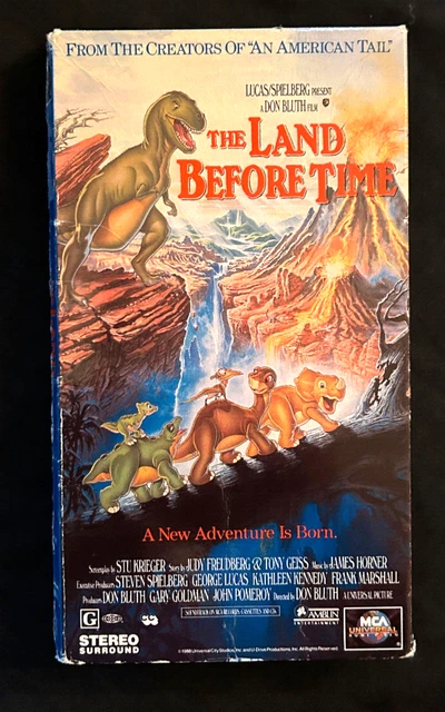 THE LAND BEFORE Time Vhs - Classic Animated Family Film - Don Bluth ...
