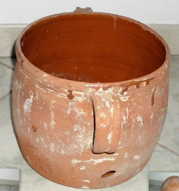 ANTICA PENTOLA TERRACOTTA Orcio Antiche Vecchie Pentole Rurali ...