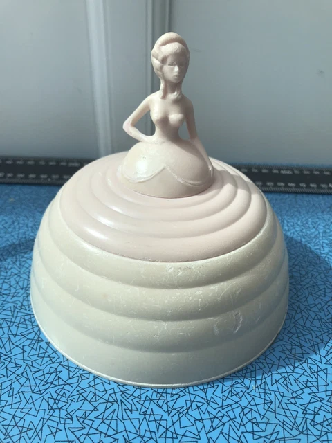 VINTAGE BETTERWARE CRINOLINE Lady powder bowl/trinket container 1950s ...