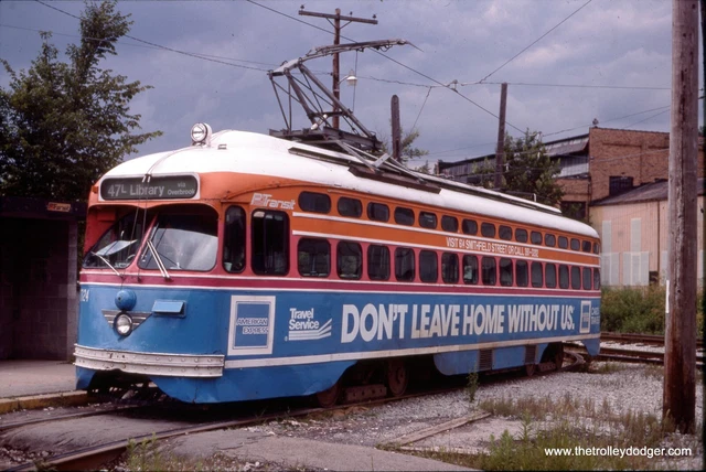 PAT PITTSBURGH PCC Streetcar Trolley #1724 1984 35mm Original ...