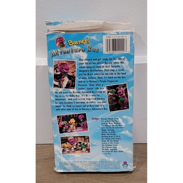 &BARNEY'S ADVENTURE BUS,& VHS Tape 1997 Barney £4.01 - PicClick UK
