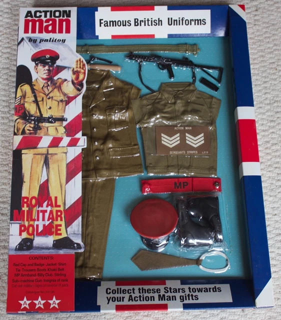 VINTAGE ACTION MAN 40th anniversary british mp card boxed £120.00 ...