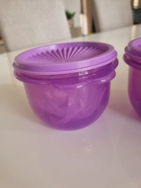 NEW TUPPERWARE SERVALIER Heritage Bowl set of 2 Red Star Bowls with ...