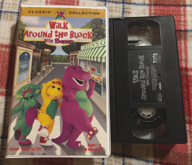 BARNEY: WALK AROUND the Block with Barney | Canadian Clamshell VHS ...