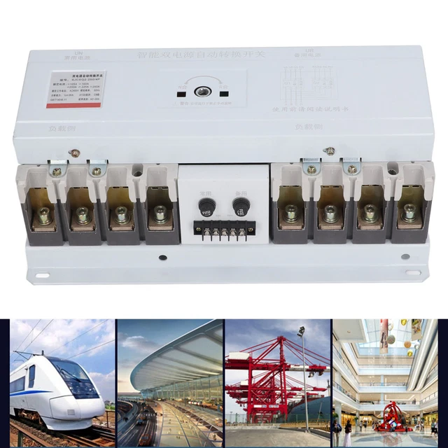 4P DUAL POWER Transfer Switch Power Switch Controller Commutateur De ...