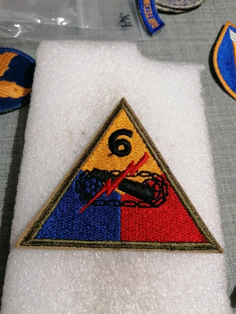 ARMY US 6TH ARMORED DIVISION ww2 ORIGINAL Patch £12.36 - PicClick UK
