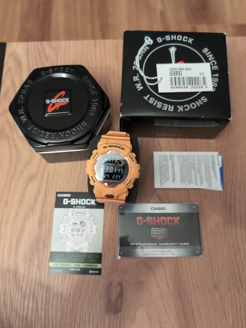 CASIO G-SHOCK STEP TRACKER GBD-800-4ER RARE YELLOW/Copper COLOUR £85.00 ...