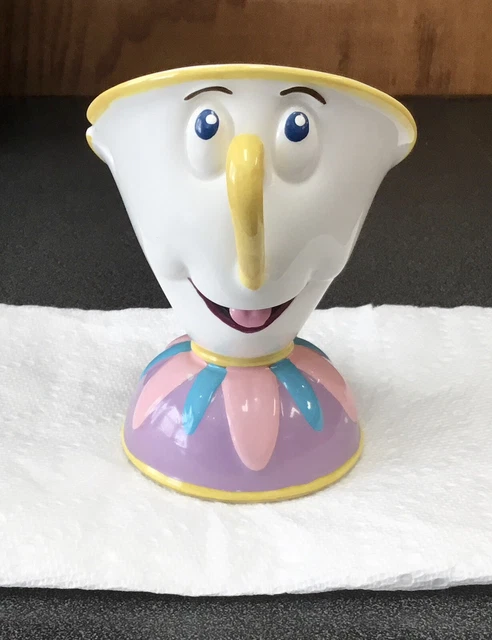 DISNEY SCHMID BEAUTY and The Beast "Chip" Hand Painted Tea Cup/Music ...