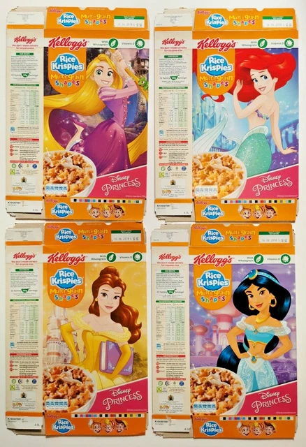 2017 KELLOGGS RICE Krispies Cereal Disney Princesses Set 4 - Ariel ...