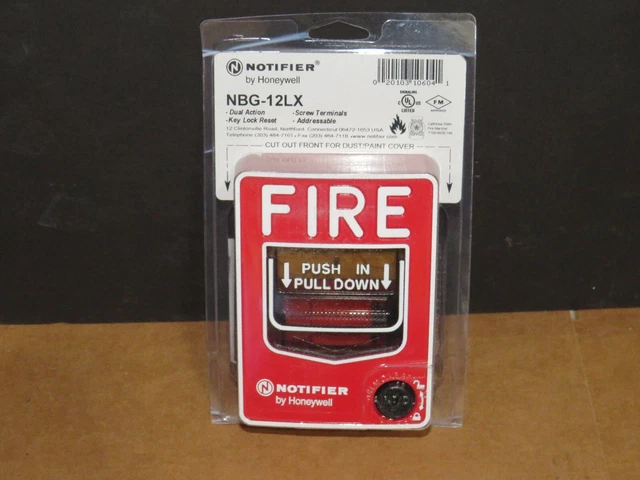 NEW NOTIFIER NBG-12LX Addressable Dual Action Pull Station Free Fedex 2 ...