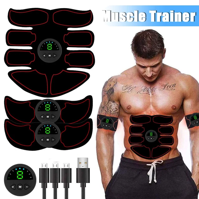 POWER ABS PRO - EMS Abs Trainer Arms & Hips Muscle Stimulator Abdominal ...
