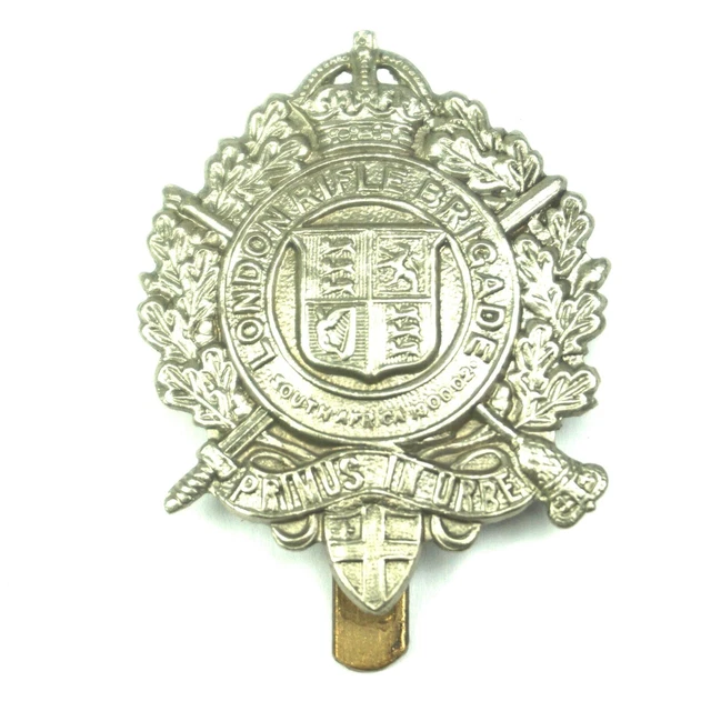 A BRITISH MILITARY London Rifle Brigade Regiment Metal Cap Badge £0.99 ...