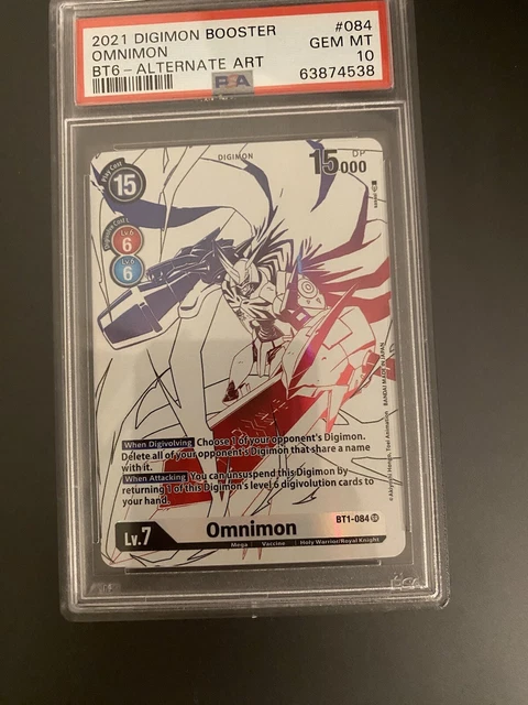 DIGIMON CARD GHOST Omnimon BT6 Double Diamond BT1 Alternative Art PSA ...