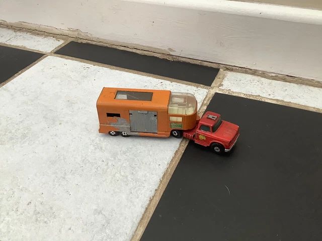 MATCHBOX KING SIZE K-18 Dodge Tractor Articulated Horse Van Ascot ...