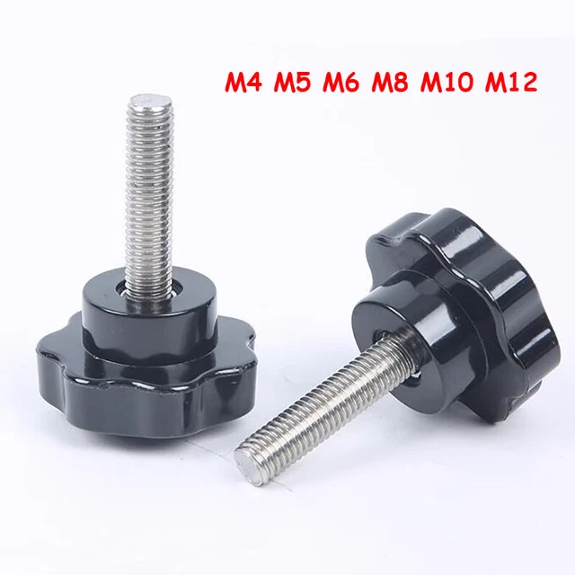 M4 M5 M6 M8 M10 M12 Stainless Steel Plum Handle Screw Star Hand Grip ...