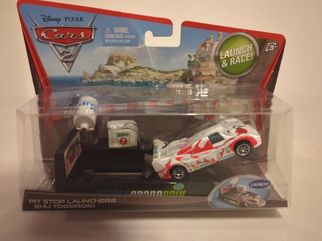 MATTEL DISNEY PIXAR Cars 2 Shu Todoroki Pit Stop Launcher NEW in BOX ...