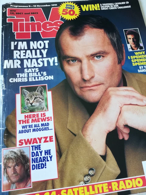TVTIMES TV TIMES HTV 9-15 Nov 1992 The Bill Chris Ellison Swayze Danson ...