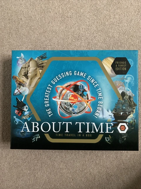 ABOUT TIME-TIME TRAVEL In A Box Board Game Friends & Family Edition ...