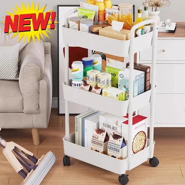 ROLLWAGEN KÜCHENWAGEN SERVIERWAGEN Bücherwagen Rollregal Bastelwagen ...