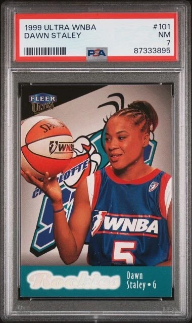 1999 ULTRA WNBA Dawn Staley Rookie Card PSA 7 Caroline du Sud Gamecocks ...