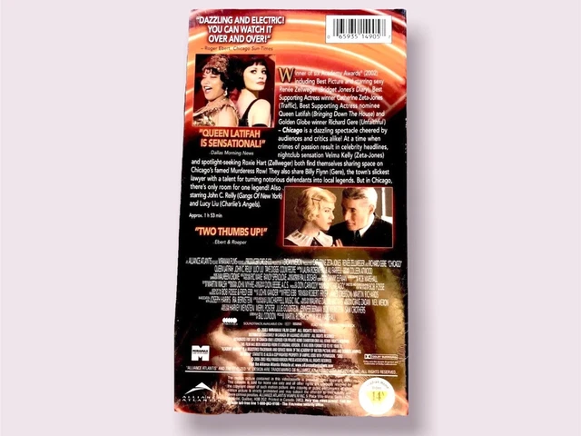 CHICAGO VHS 2002 Movie Richard Gere Catherine Zeta Jones NOS Sealed ...