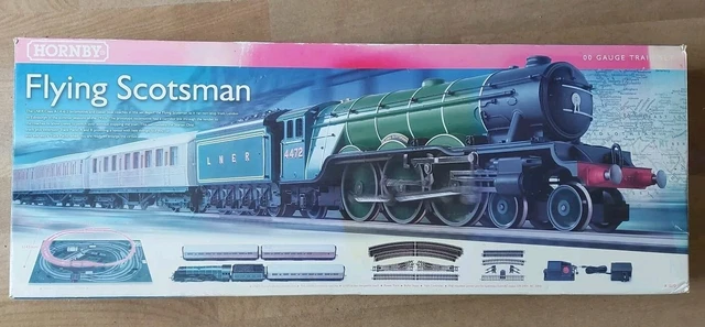 HORNBY R 1072 FLYING SCOTSMAN Train Set Boxed LNER 00 GUAGE £86.00 - PicClick UK