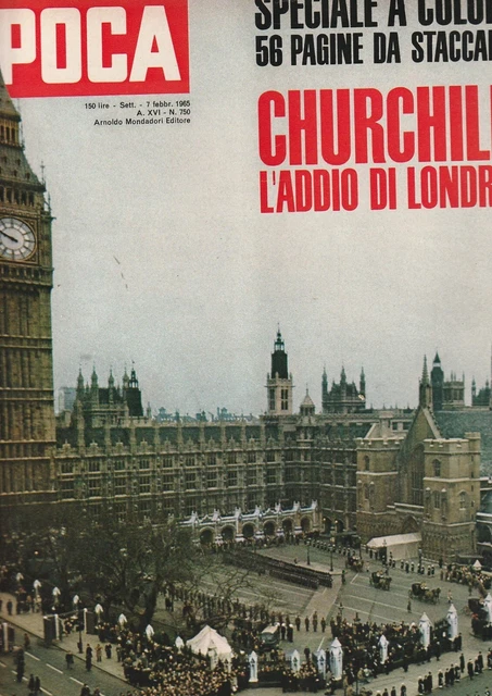 3 RIVISTE EPOCA, Claudia Cardinale, Audrey Hepburn, Addio A Churchill ...