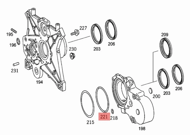 MERCEDES TRUCK O-RING transmission change 714.7 712.2 715.2 oem ...