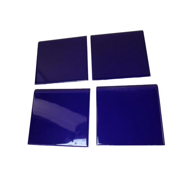 4 COBALT BLUE Pool Tile Edge Kingfisher Curved Edge Coping 91346 ...