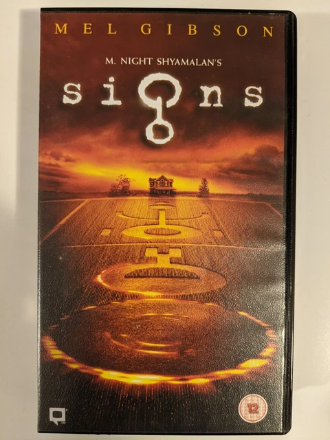 SIGNS (VHS/SUR, 2003) Mel Gibson M. Night Shyamalan Director Tested ...