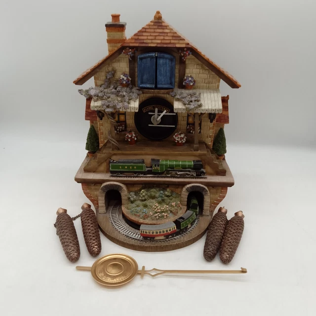 BRADFORD EDITIONS 'MEMORIES of Steam' Flying Scotsman Cuckoo Clock 2007 ...