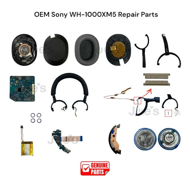 OEM SONY WH-1000XM5 XM5 Wireless Headphones Repair Replacement - Parts £31.76 - PicClick UK