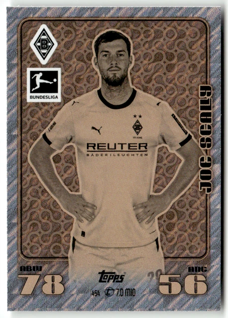 TOPPS MATCH ATTAX Bundesliga 2025-26 Numéro 454 Joe Scally Icon Bronze ...