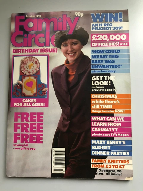 VINTAGE FAMILY CIRCLE Magazine October 1990, Mary Berry Recipe, Xmas ...