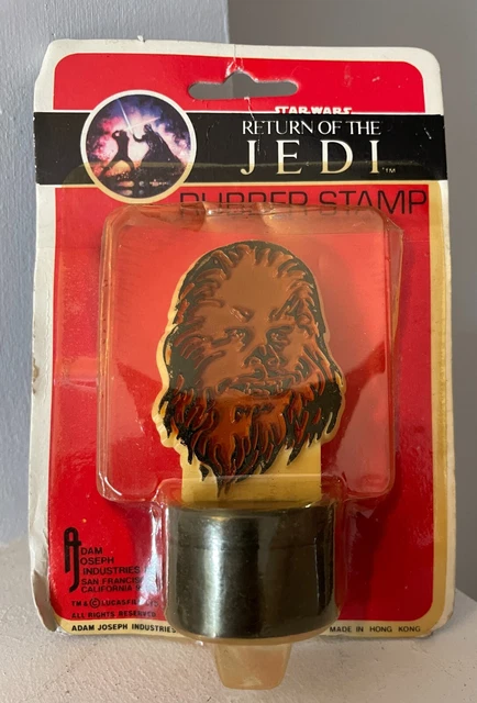 VINTAGE 1983 RETURN Of The Jedi Chewbacca Rubber Stamp Adam Joseph - NEW $24.99 - PicClick AU