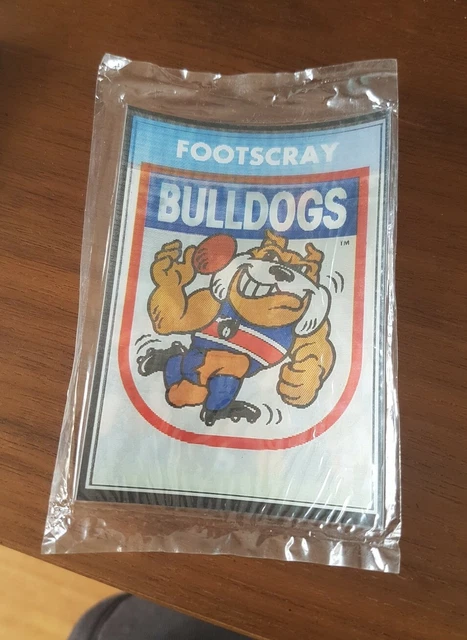 NEW 1992 FOOTSCRAY Bulldogs Scanlens unopened Colourgram Card VFL / AFL ...