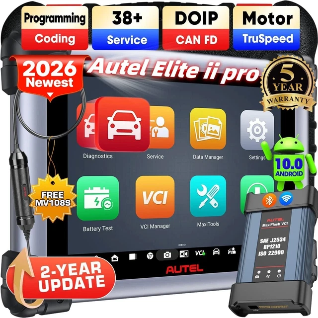 2026 AUTEL MAXISYS Elite II PRO As ULTRA ECU Programming Auto ...