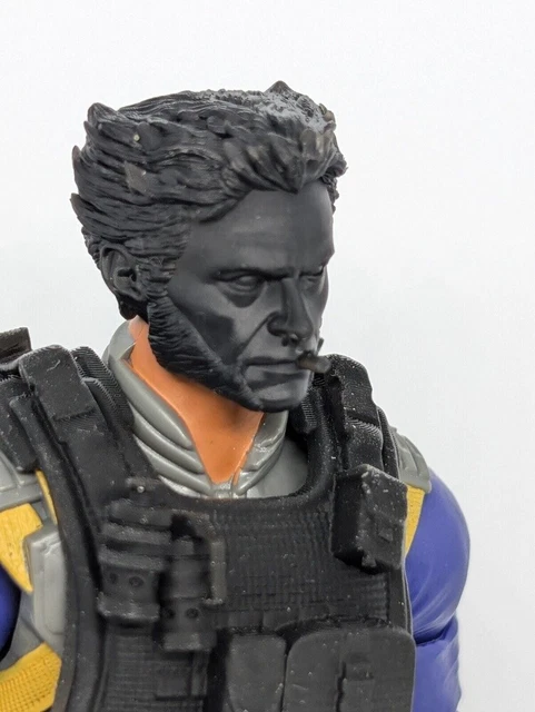 MARVEL LEGENDS LOGAN head stogie 3D printed 1/12 black Wolverine 6 ...