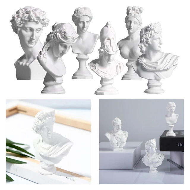 MINI GREEK MYTHOLOGY Goddess Resin Bust Statue Sculpture Figurine Home ...