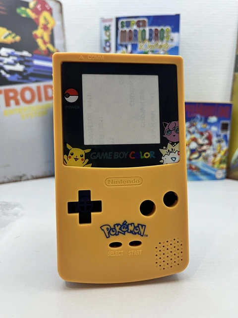 NINTENDO GAME BOY Color GBC Housing Case LIMITED EDITION Pikachu ...