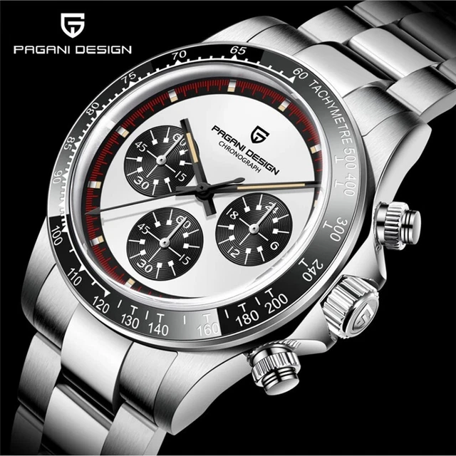 PAGANI DESIGN PD-1676 Paul Newman Daytona Chronograph Homage Watch ...