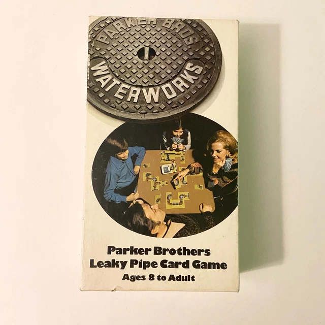 VINTAGE 1972 WATERWORKS Leaky Pipe Card Game Parker Brothers Complete ...