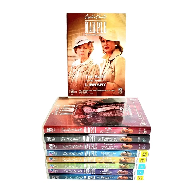MISS MARPLE DVD 9 x Bundle, Agatha Christie Murder Mysteries, Region 4 ...