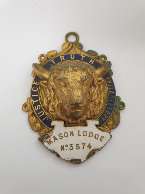 OLD RAOB ROYAL Antediluvian Order Of Buffaloes Badge, Masonic badge ...